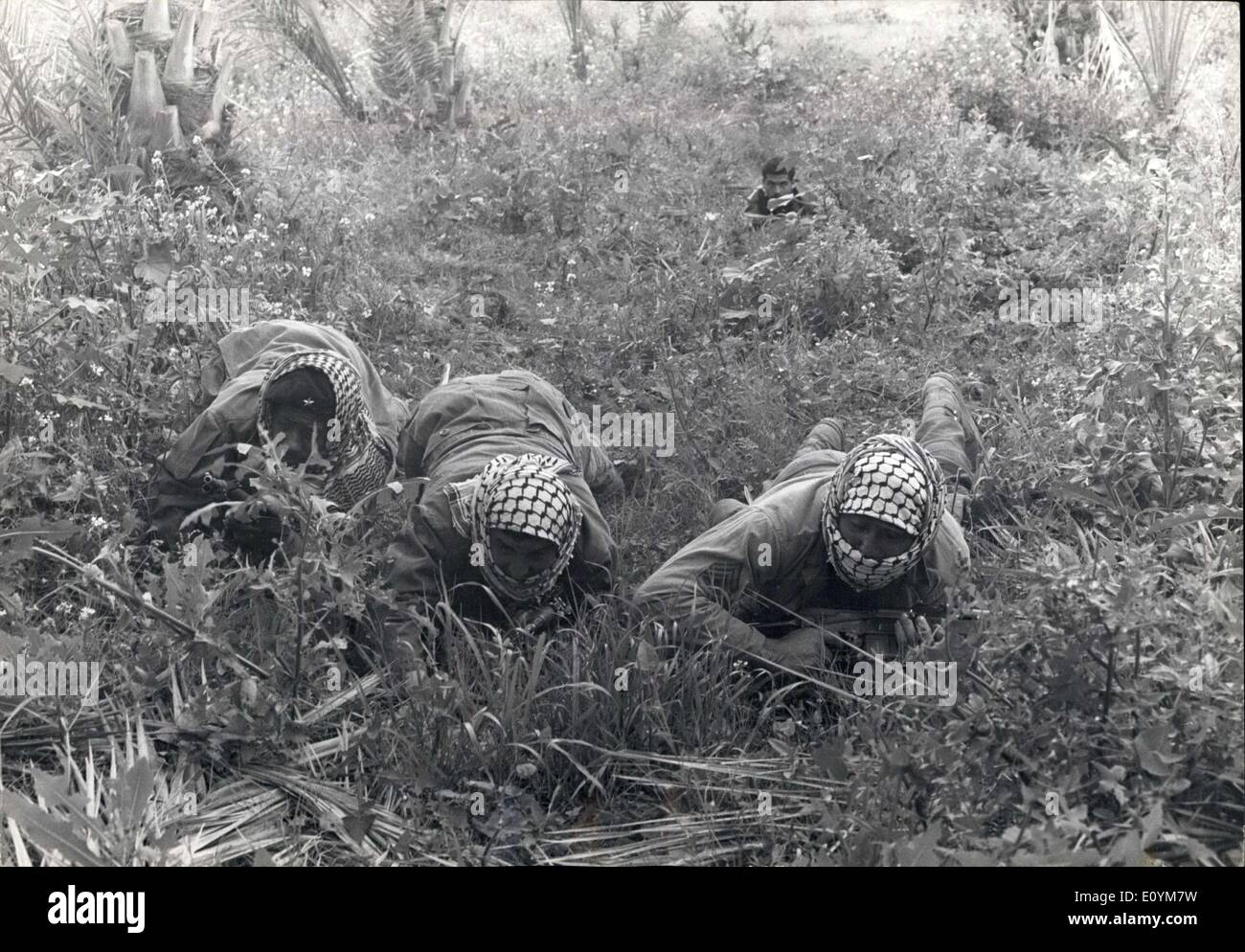 Sep. 21, 1970 - Arab Commandos Training and Fighting in Jordan Stock ...
