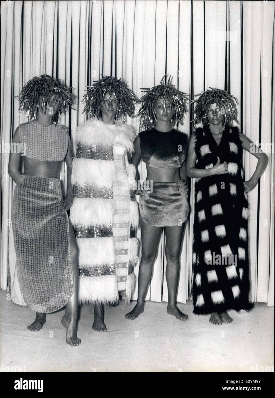 Sep. 25, 1970 - Models in fashions from designer D'Armenoonville Stock ...