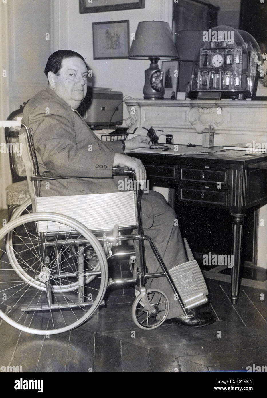 Oct 08, 1970 - Paris, France - DARIUS MILHAUD in his apartment after he ...