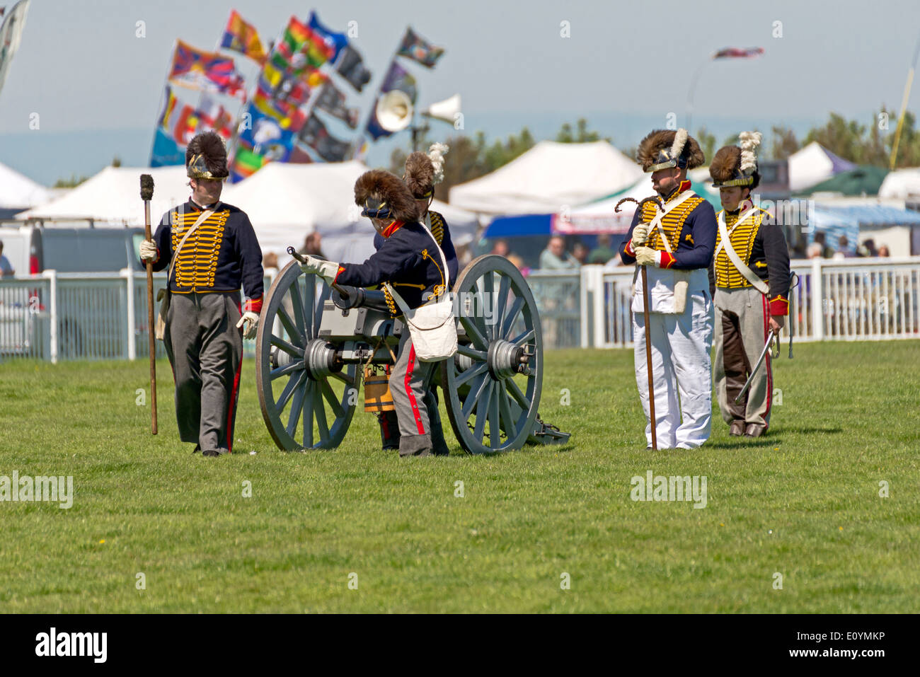 Anglesey Hussars Mona Showground Anglesey North Wales Uk Stock Photo ...
