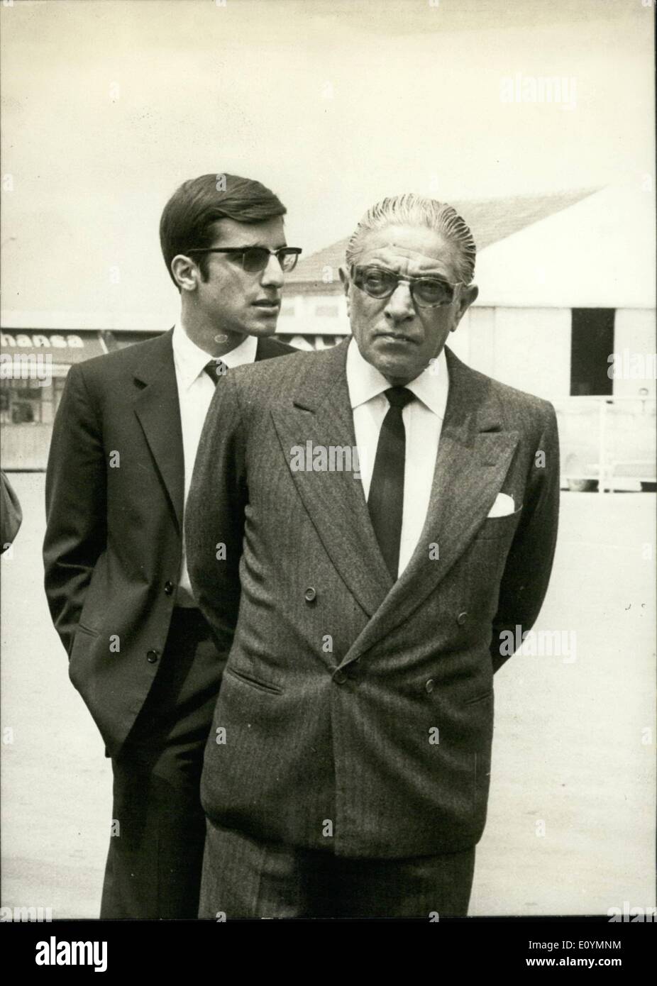 Oct. 10, 1970 - Father & son Aristotle & Alexander Onassis Stock Photo ...