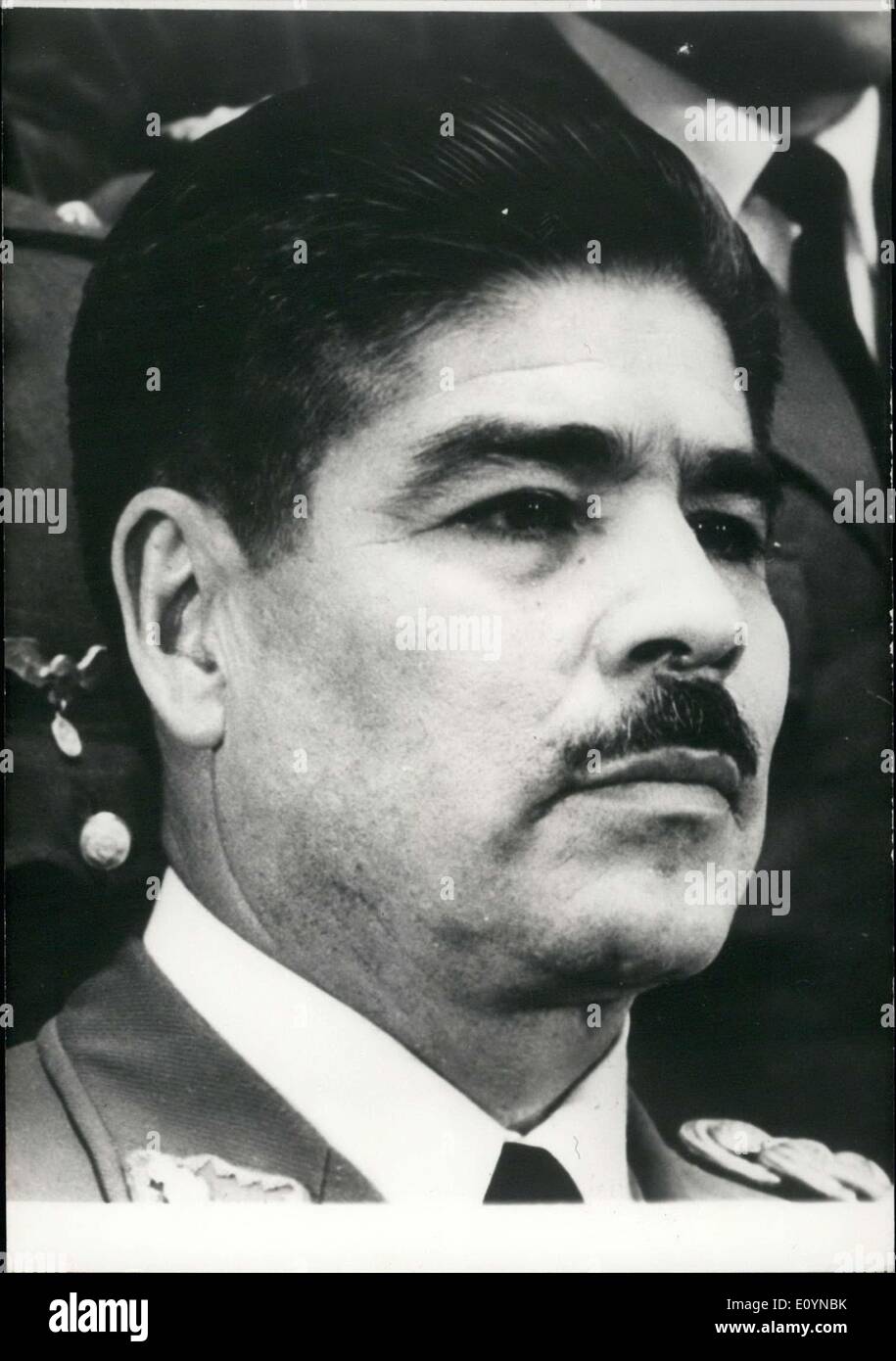 Nov. 17, 1970 - Portrait of Bolivian President: Colonel Juan Jose ...