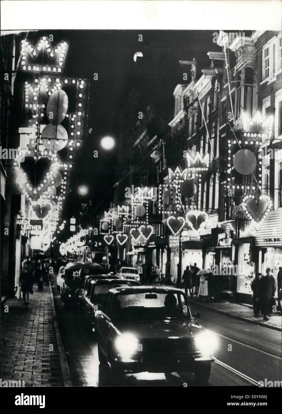 Dec. 12, 1970 - Christmas Illuminations in Amsterdam: With the approach ...