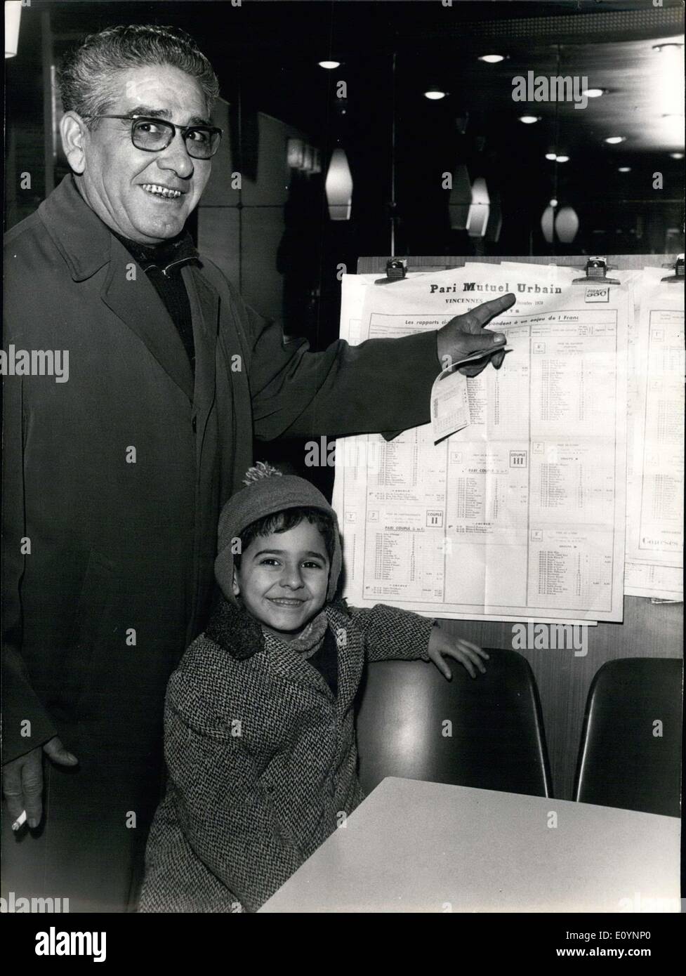 Dec. 19, 1970 - Dominique Ferrara with son, Antoine Stock Photo - Alamy