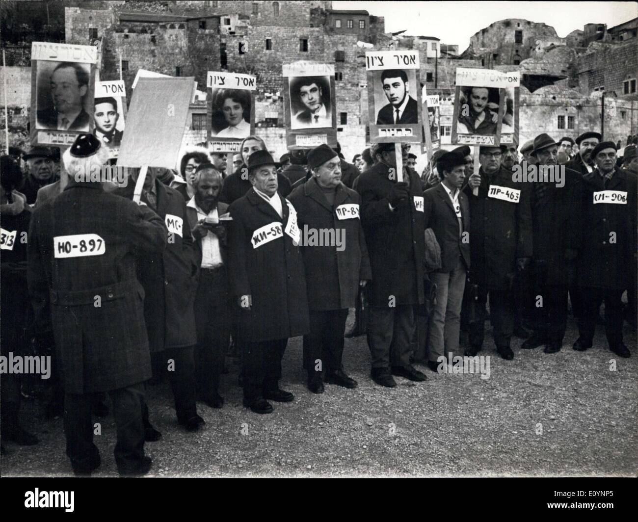 Dec. 21, 1970 - Protest Demonstration At The Wailing Wall: A protest ...