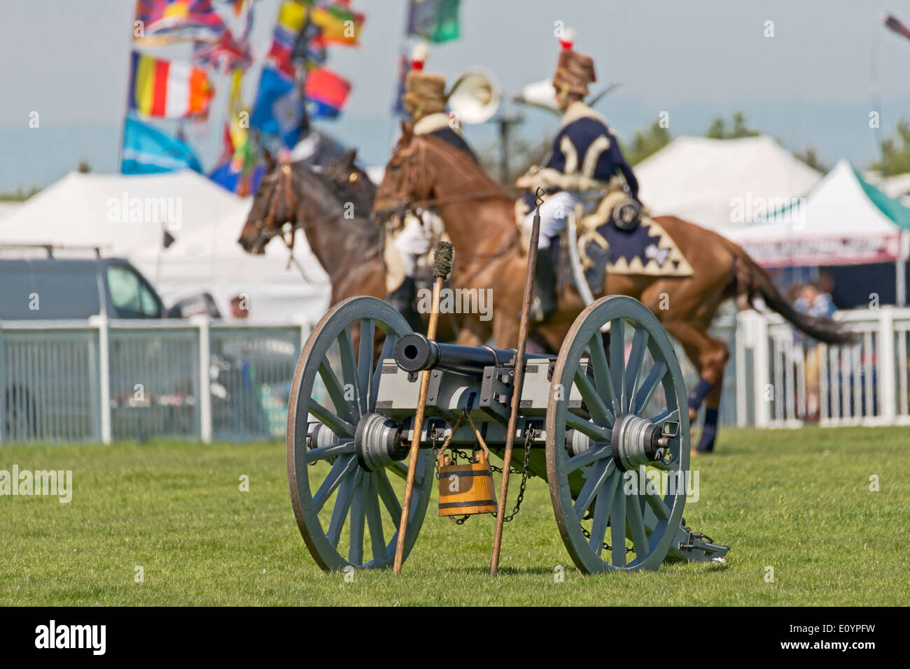 Anglesey Hussars Mona Showground Anglesey North Wales Uk Stock Photo ...