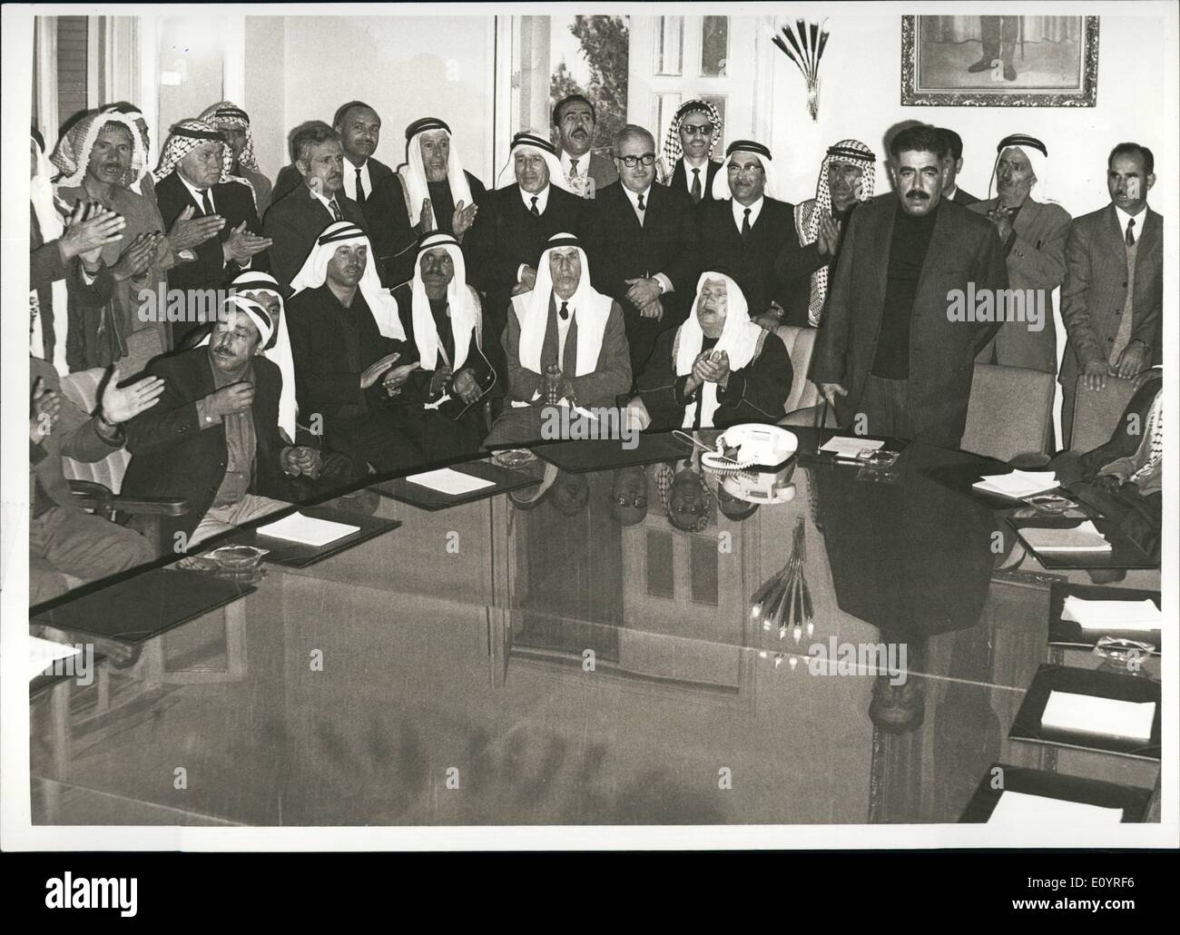 Apr. 04, 1971 - Premier Wasfi Tell addressing delegations representing ...