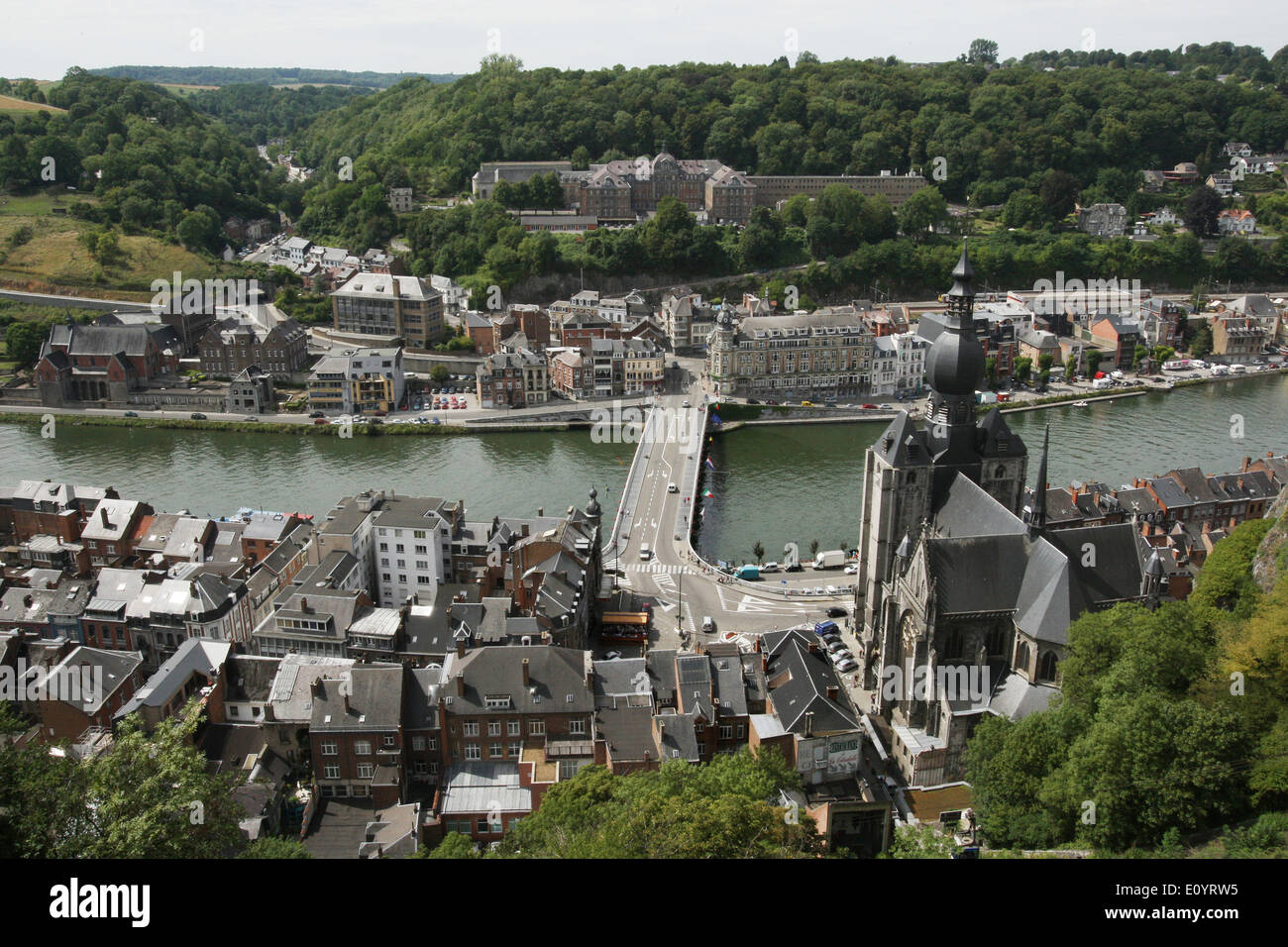 Fort of the Cidadelle from the 13th century in Dinant south Belgium ...