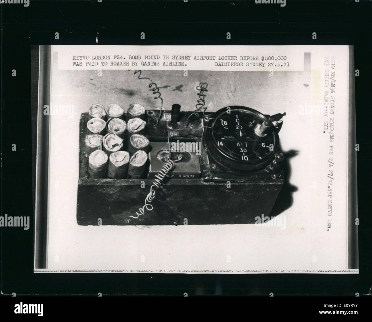 May 05, 1971 - ''Bomb aboard'' - Airliner pays £235,000 ransom: Quantas ...