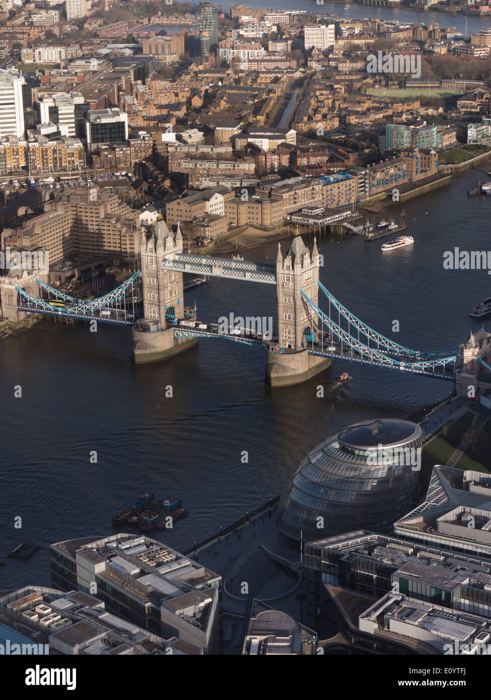 Tower bridge aerial hi-res stock photography and images - Alamy