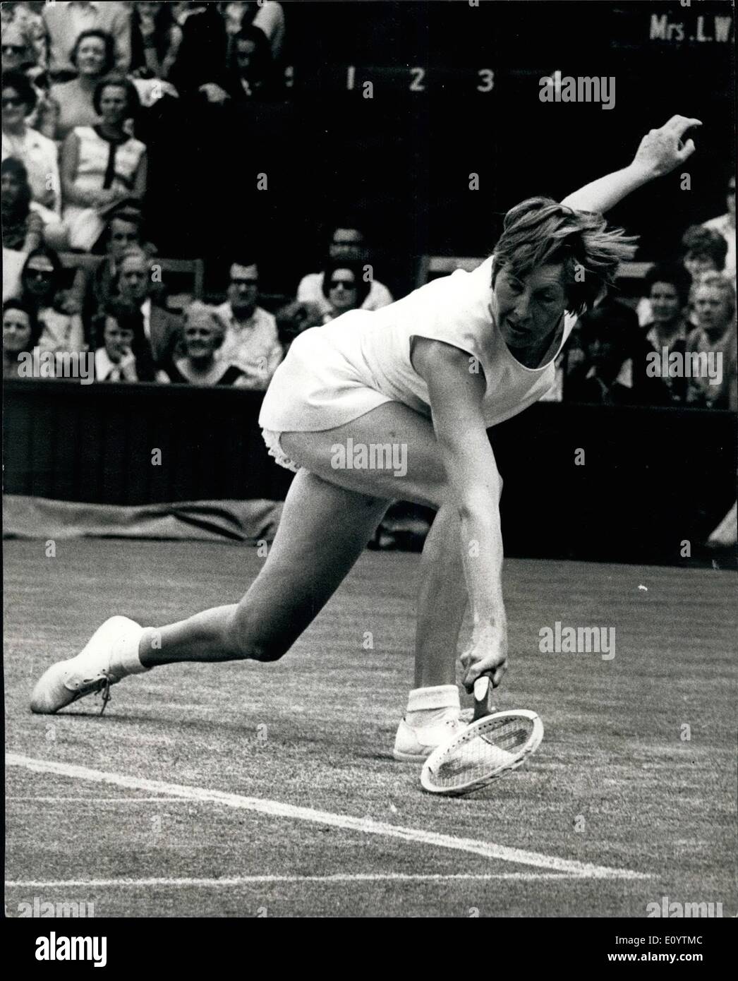 Jun. 06, 1971 - Wimbledon Tennis Championship Mr. C. Jane's GB Versus ...