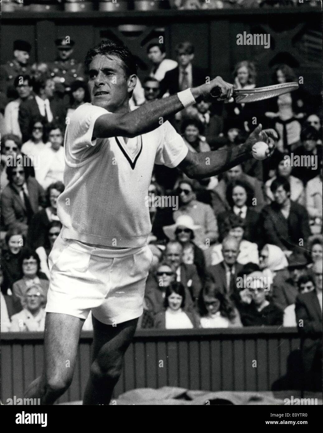 Jun. 06, 1971 - Wimbledon Tennis Championships First Day Pancho ...