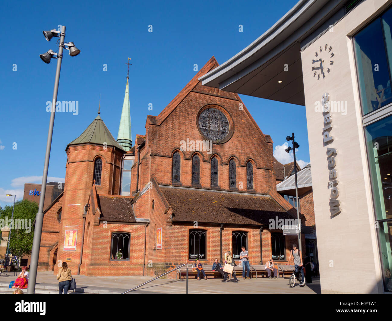 Europe, UK, England, Surrey, Woking town central square Stock Photo - Alamy