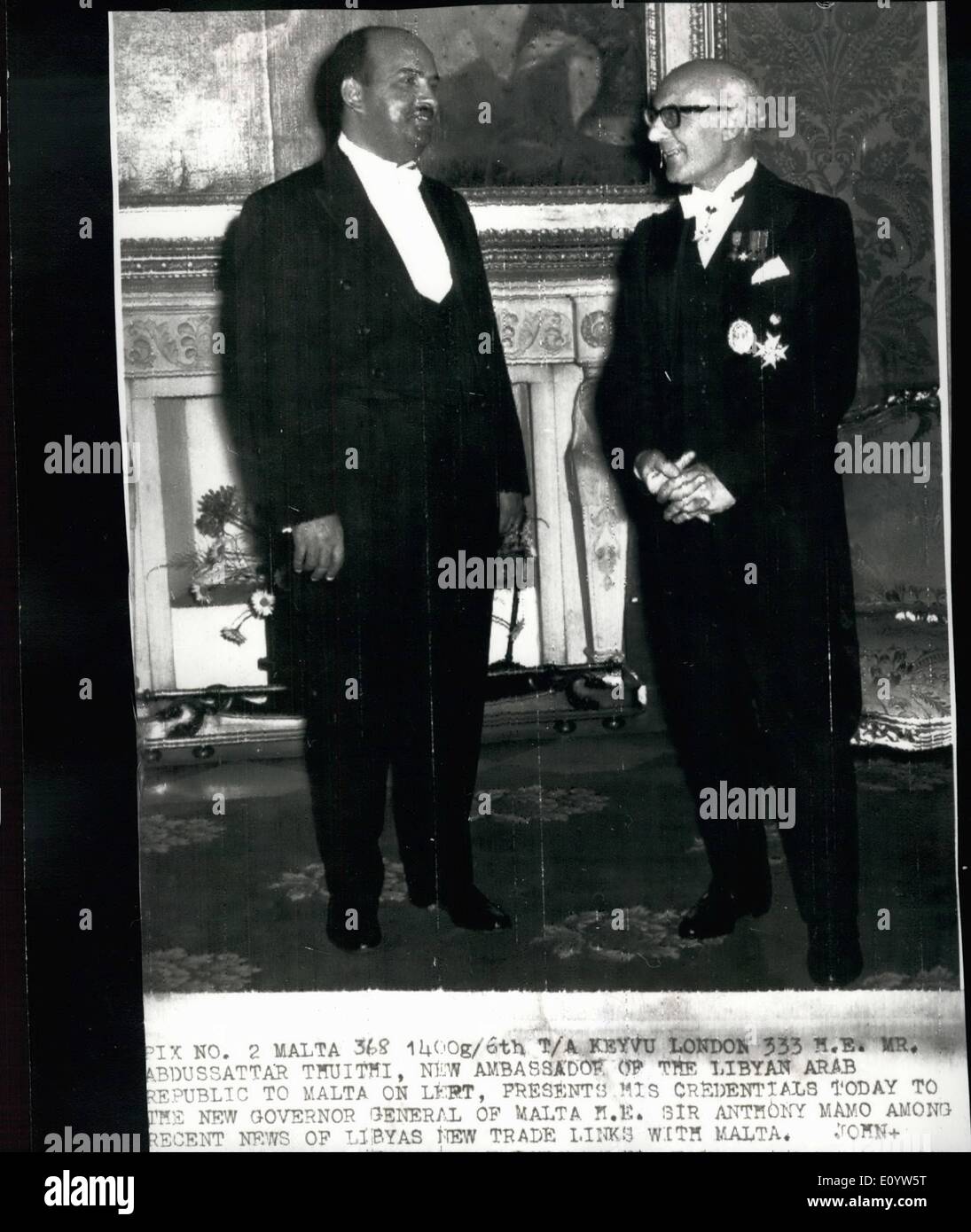 Jul. 07, 1971 - Radio Picture: New Ambassador of the Libyan Arab ...