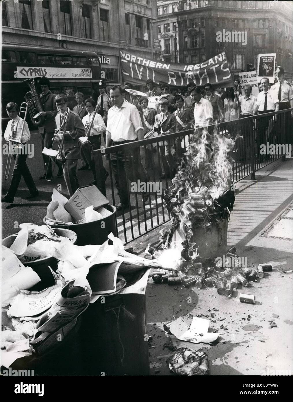 Jul. 07, 1971 - Irish civil rights rally in London: There was an Irish ...