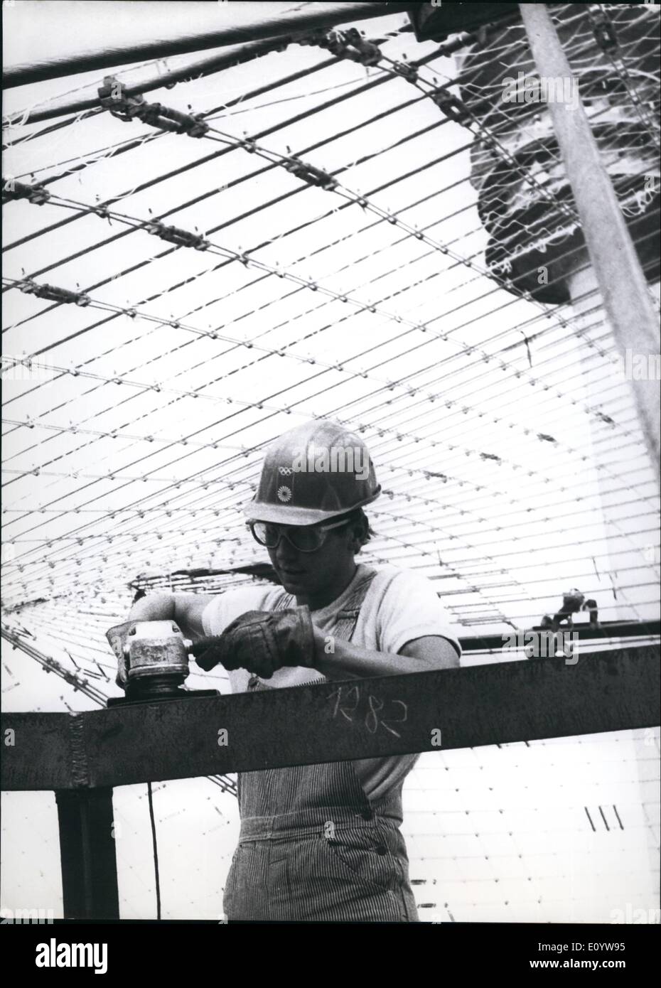 Jul. 07, 1971 - Swim-Star Gregor Betz On The Olympic Building-Site In ...