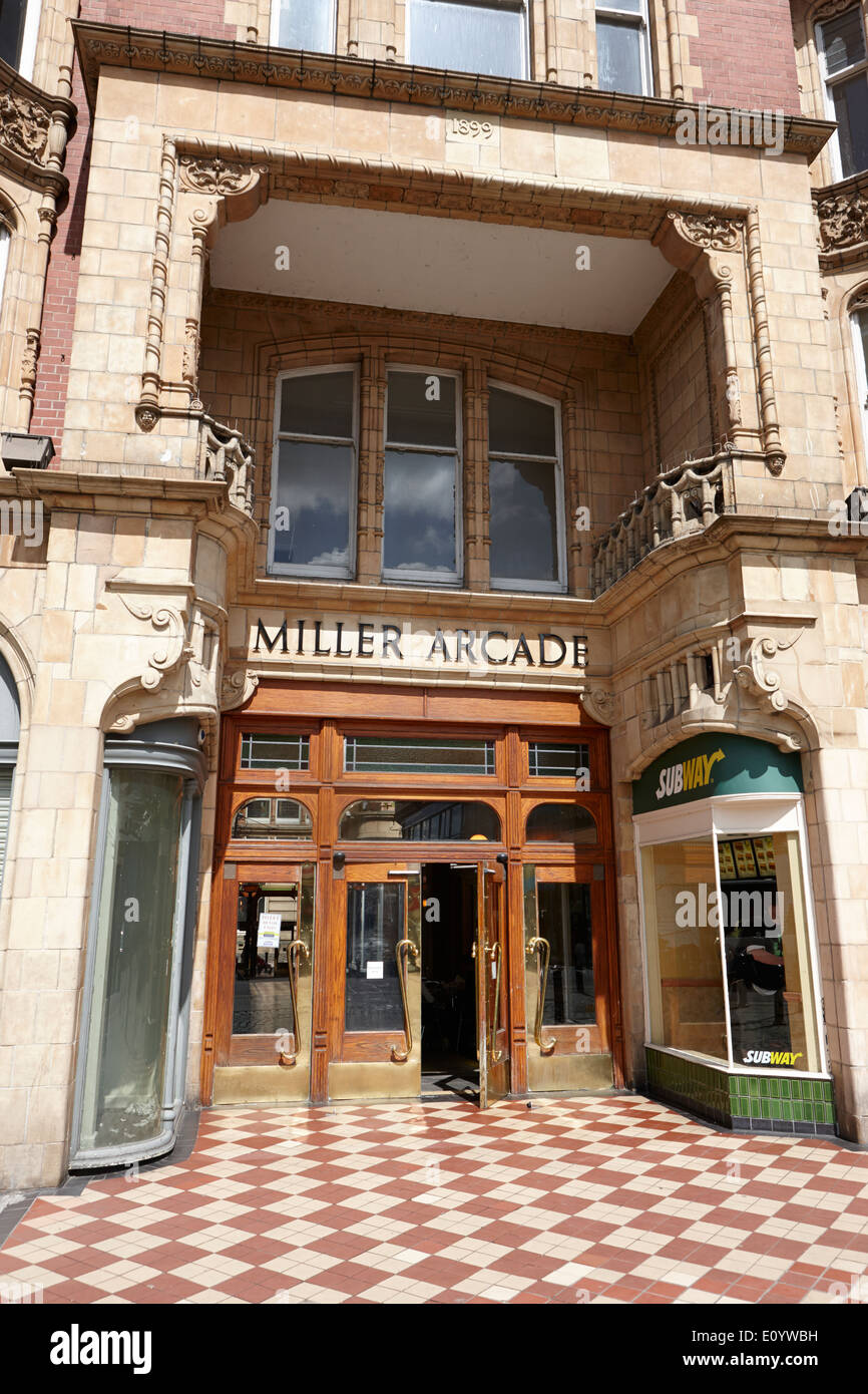 entrance to miller arcade specialist shopping centre Preston Lancashire ...