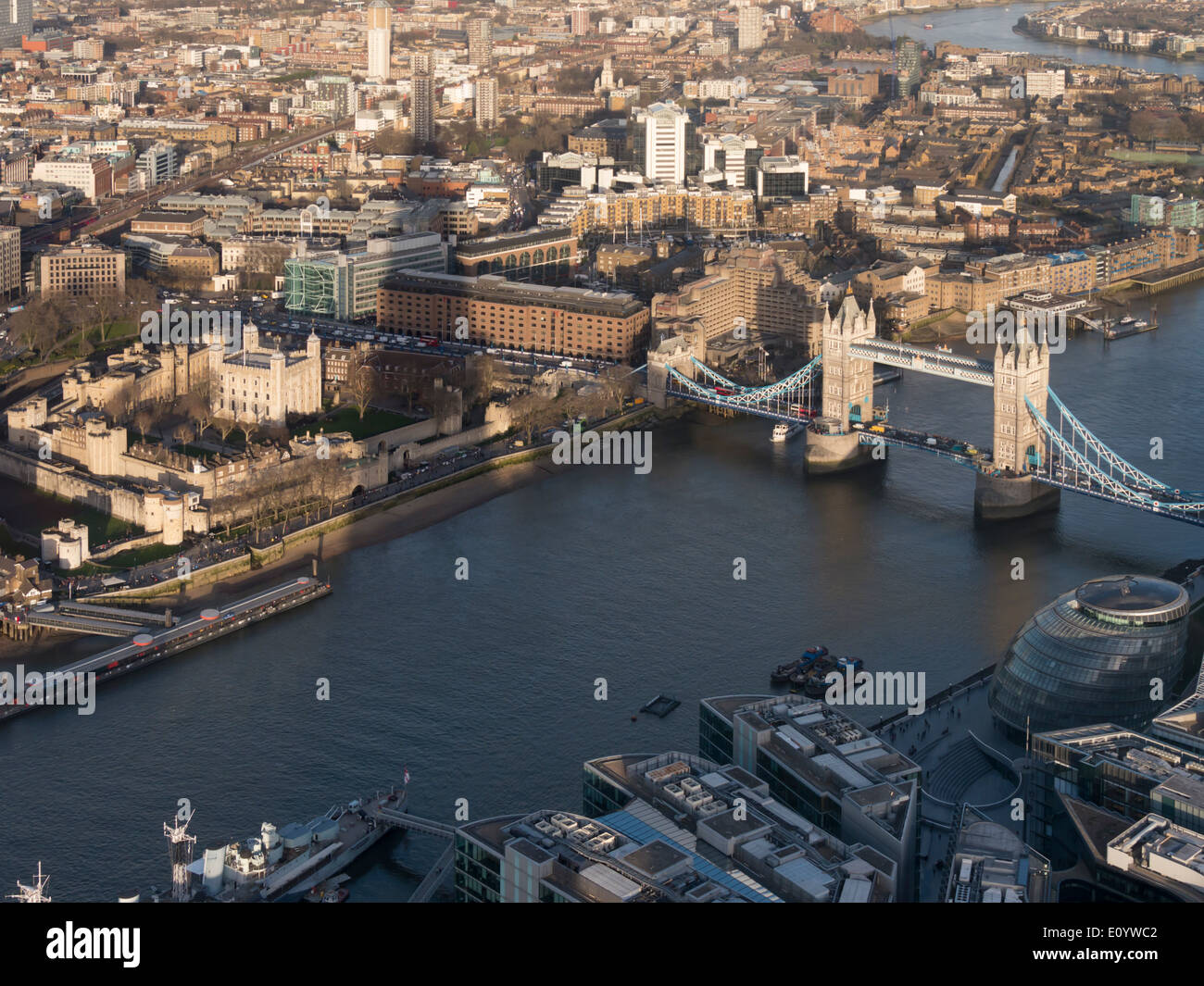 Tower london aerial hi-res stock photography and images - Alamy