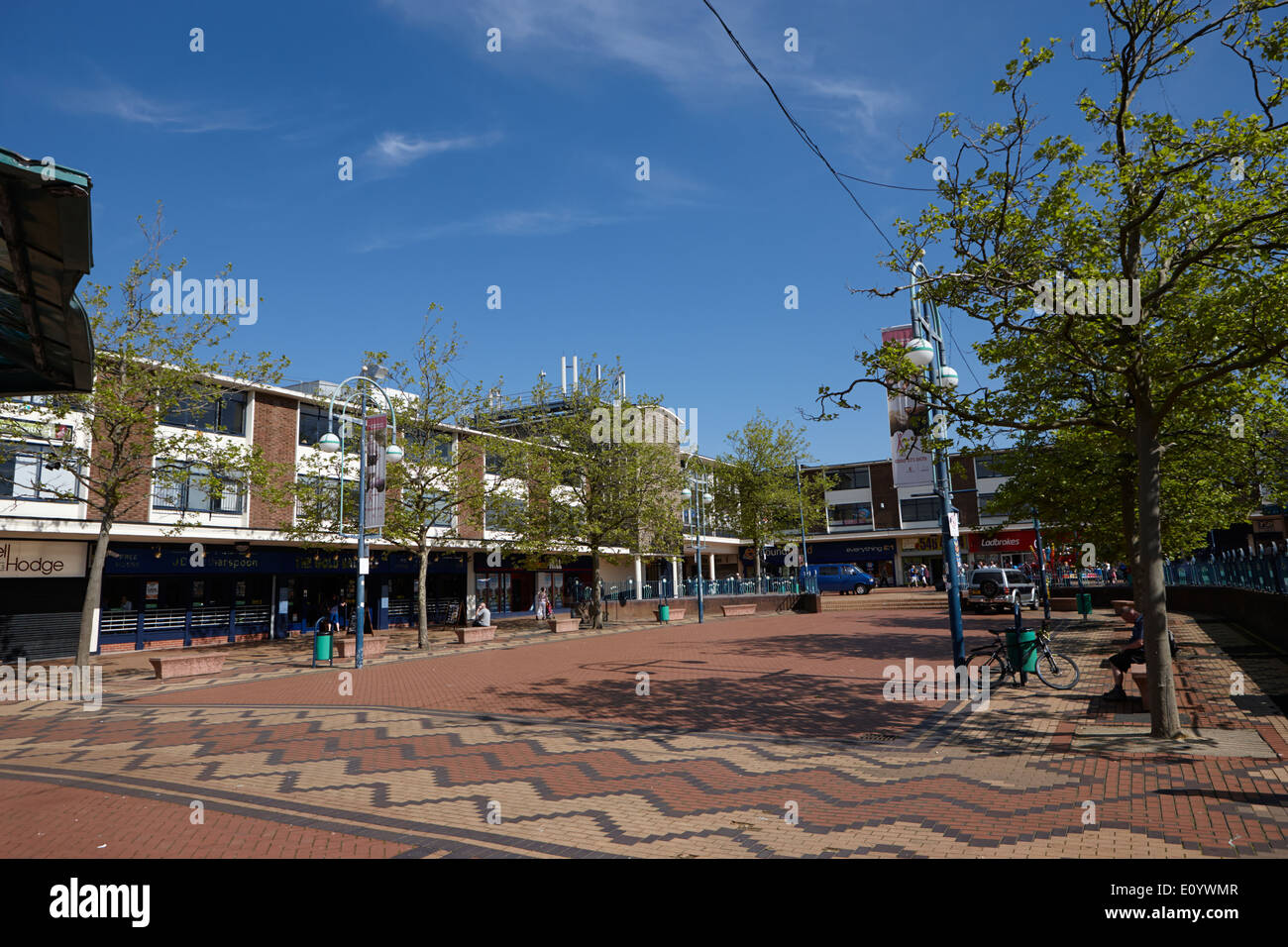 Newtown Gardens Kirkby town centre 1960s town planning Merseyside ...
