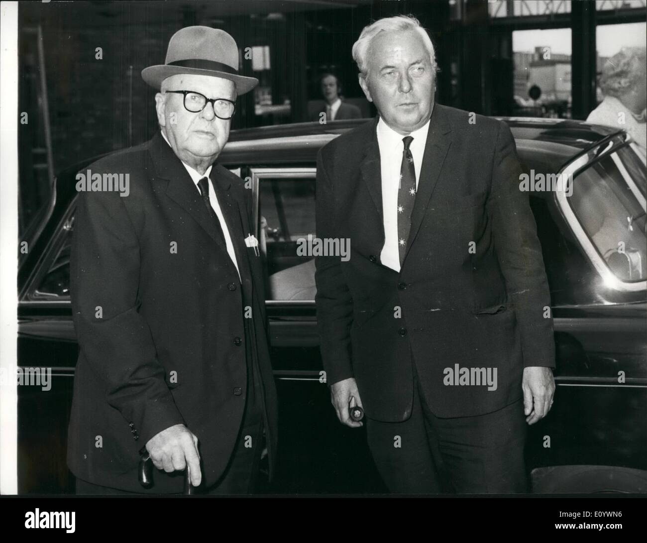 Aug. 08, 1971 - Harold Wilson's 88 year old father leaves by air for ...