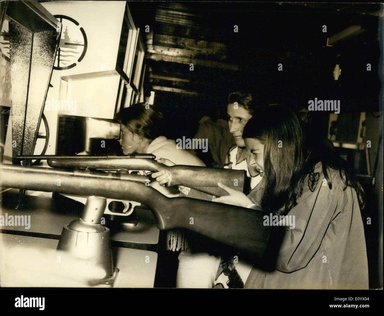 Aug. 26, 1971 - Princess Caroline at a Shooting Range in Antibes Stock ...