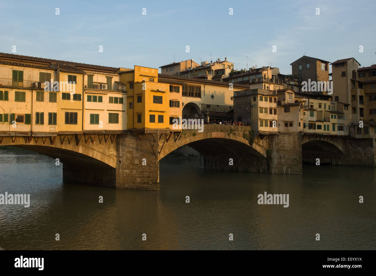 Ponte Vecchio on Arno River - Landscape of Florence - Arno River ...