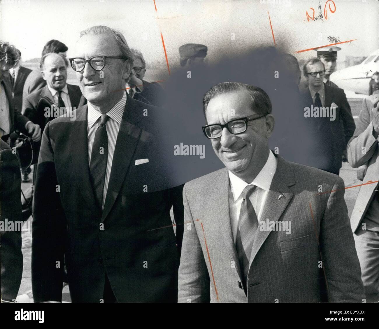 Mr mintoff arrives for talks hi-res stock photography and images - Alamy