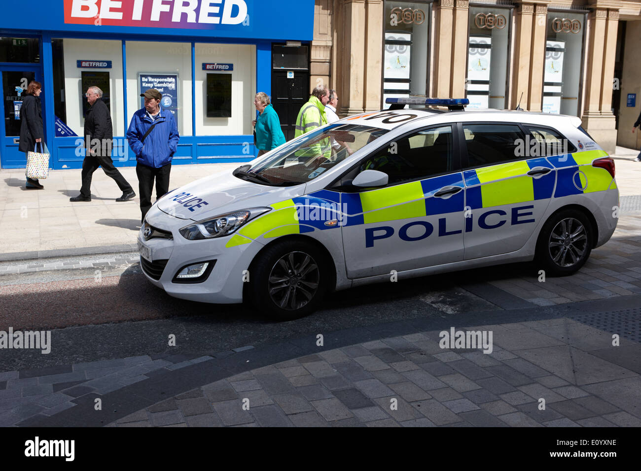 lancashire constabulary police patrol vehicle Preston Lancashire UK ...