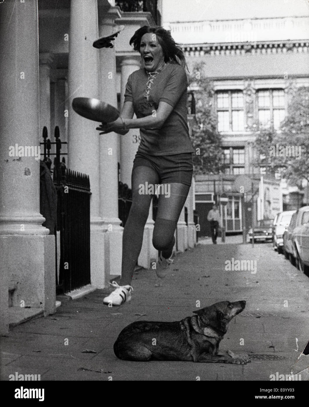 Oct 10, 1971; London, England, UK; Britain's First Pizza Race. Pictured ...