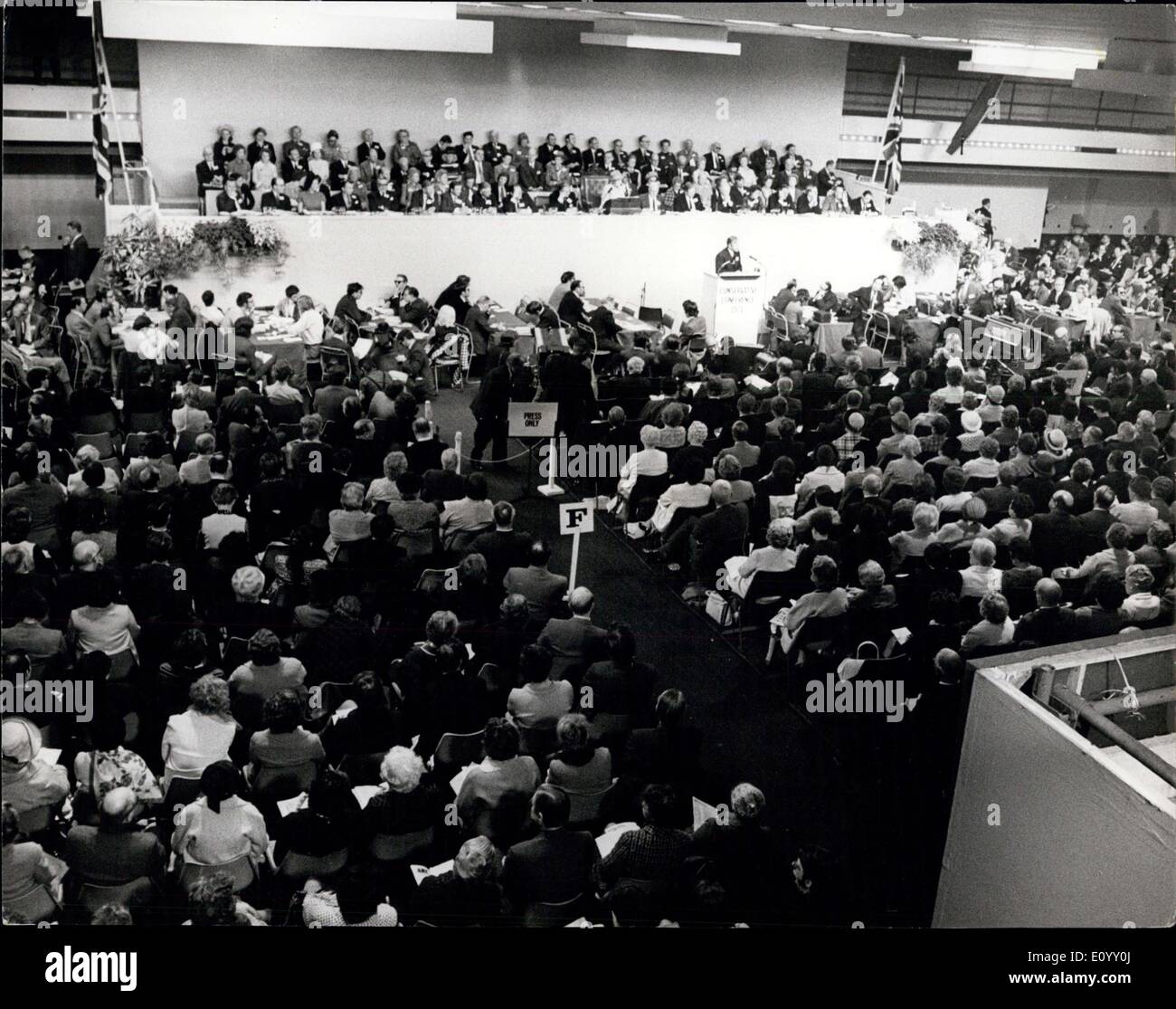 Oct. 13, 1971 - Conservative Party Conference Opens in Brighton - hoto ...