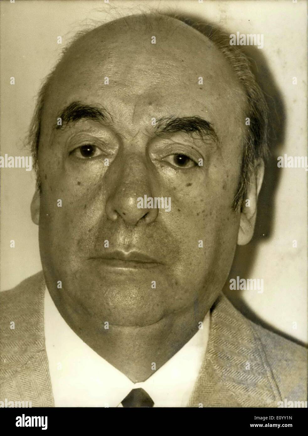 Oct. 20, 1971 - Portrait of Nobel Prize Winner for Literature Pablo ...