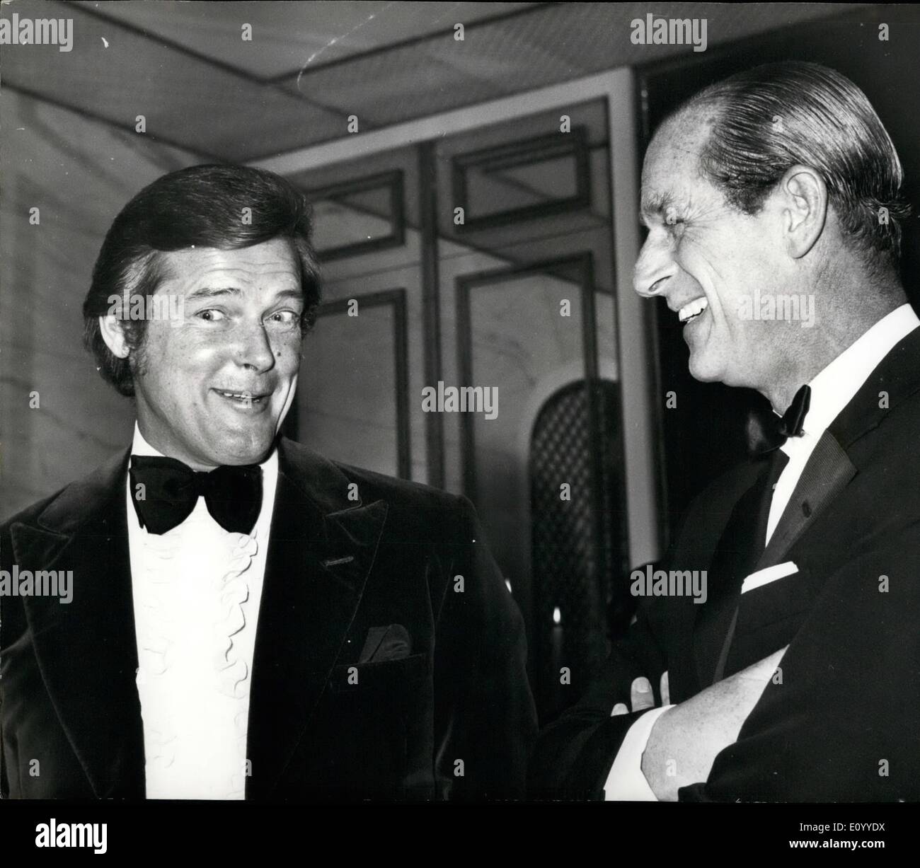 Nov. 11, 1971 - The Duke Of Edinburgh Meets The 'Saint'. Photo Shows ...