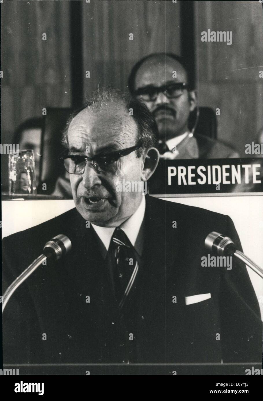 Nov. 24, 1971 - The Cuban Foreign Minister Raul Roa Stock Photo - Alamy