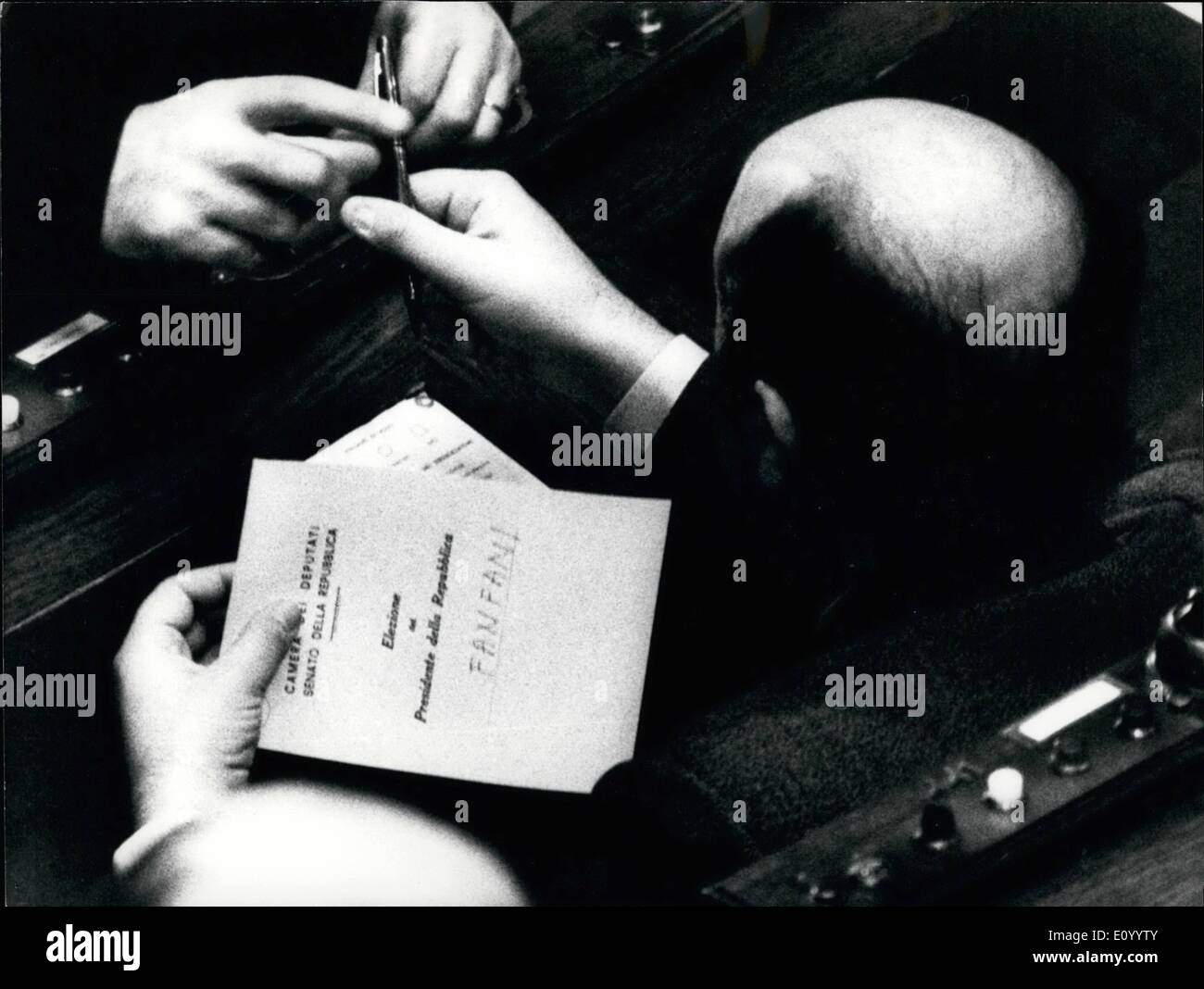 Dec. 12, 1971 - Election of the 6th President of the Italian ...