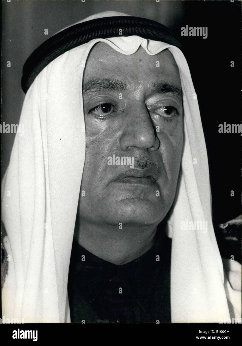 Jan. 12, 1972 - Omar Saqqaf is pictured leaving the Elysee Palace after ...
