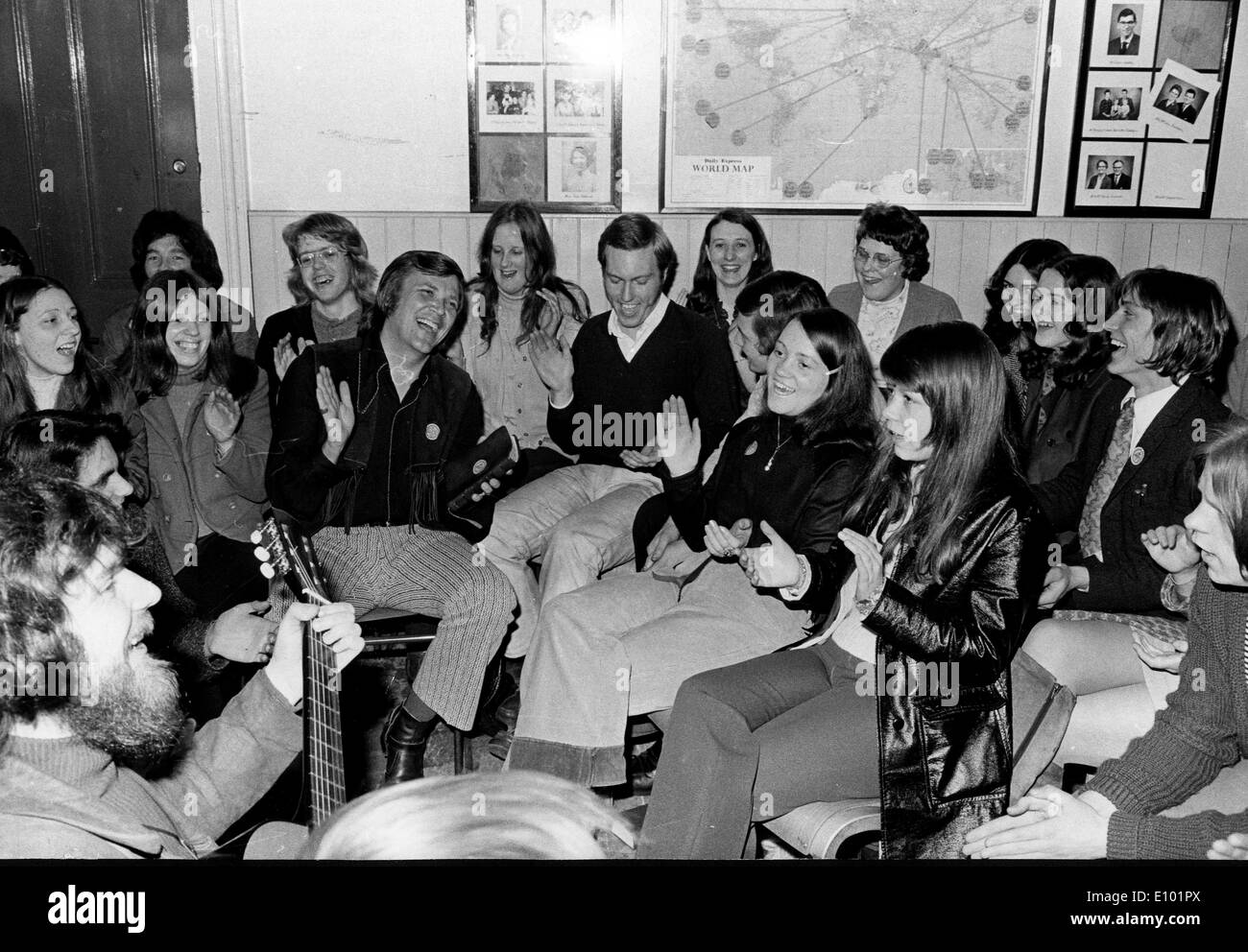 Leader californian jesus movement Black and White Stock Photos & Images ...