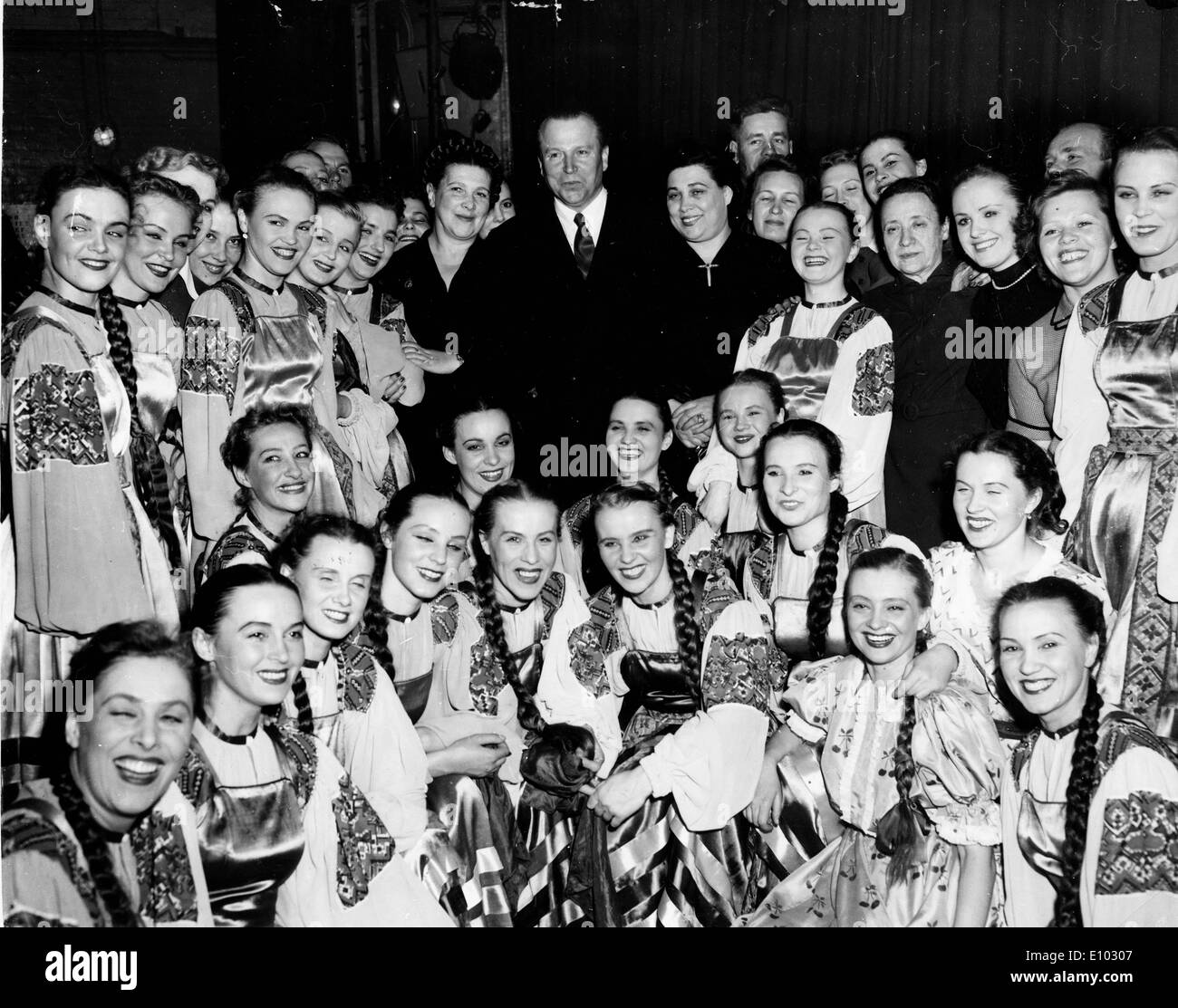 Jacob Malik visits dancers at Stoll Theatre Stock Photo - Alamy