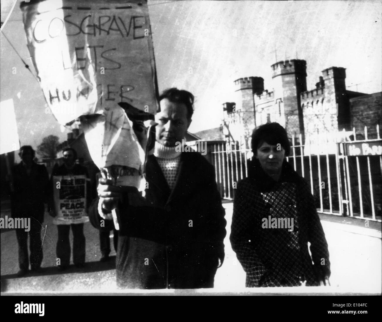 IRA leader Sean Mac Stiofain leads hunger strike Stock Photo - Alamy
