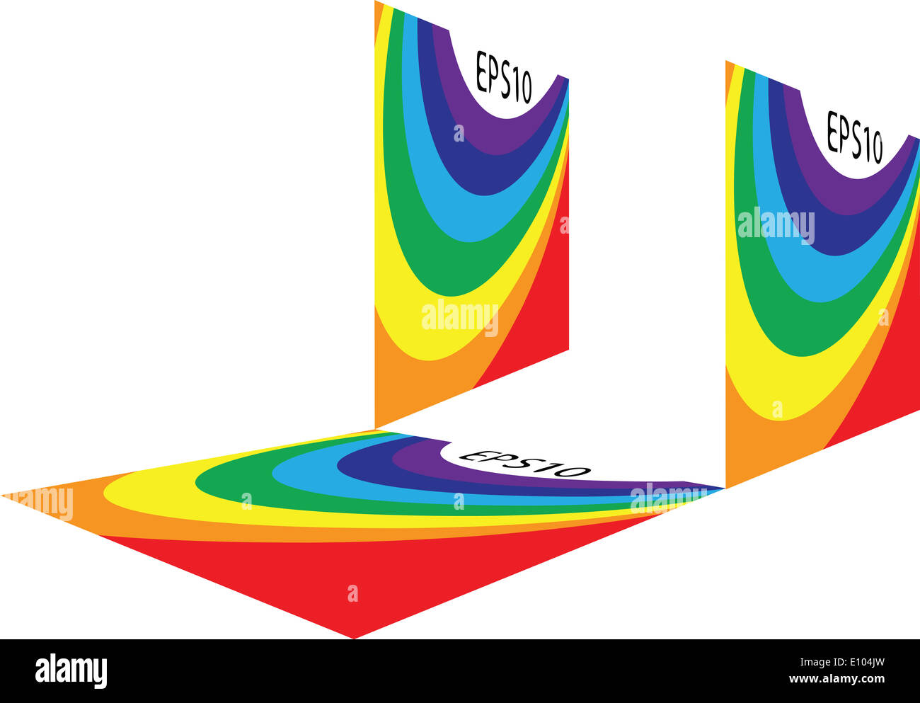 Vector rainbow colored backdrop for holidays Stock Photo - Alamy