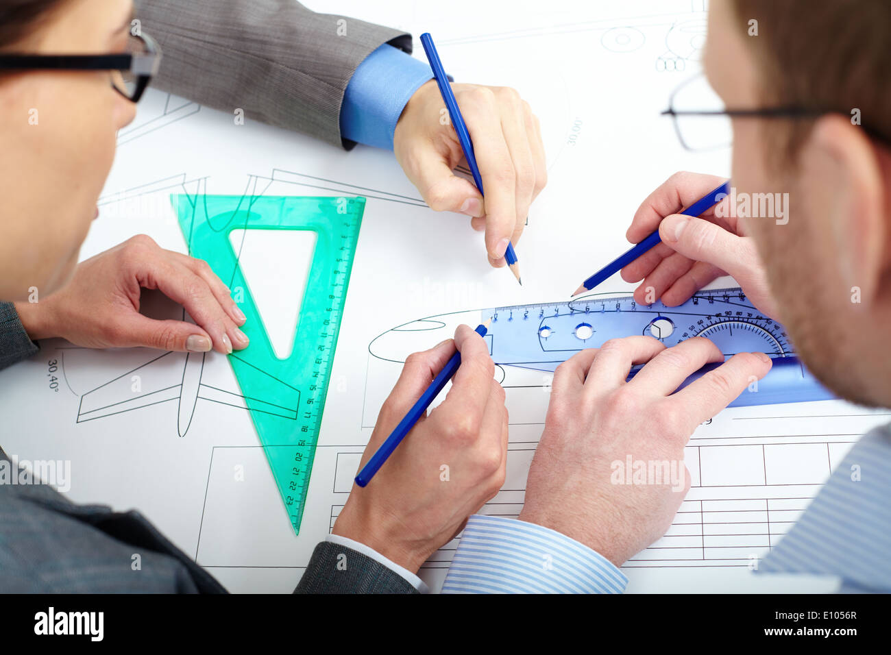 Draw plane hi-res stock photography and images - Alamy