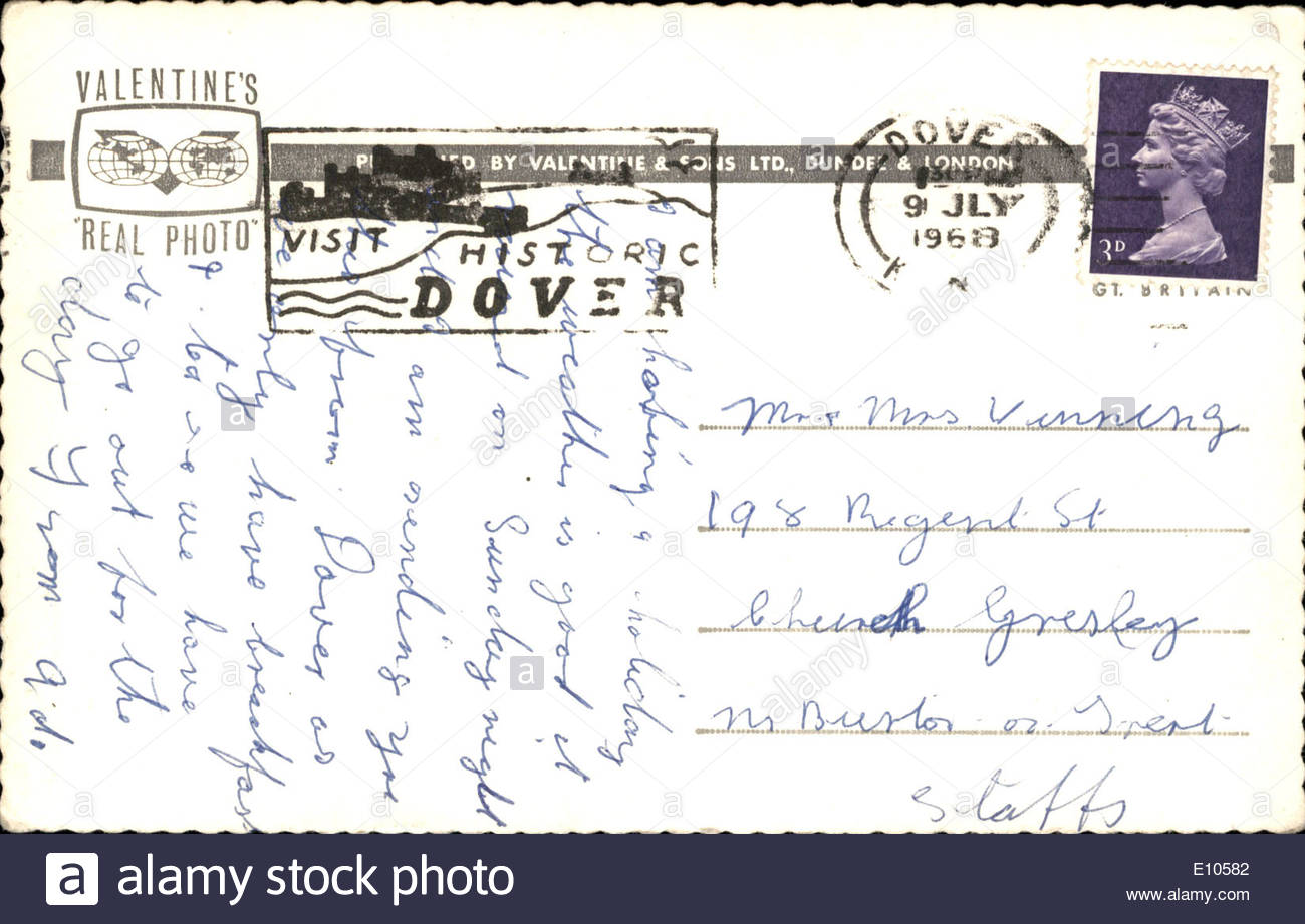 Postcard Stamp Uk Stock Photos & Postcard Stamp Uk Stock Images - Alamy
