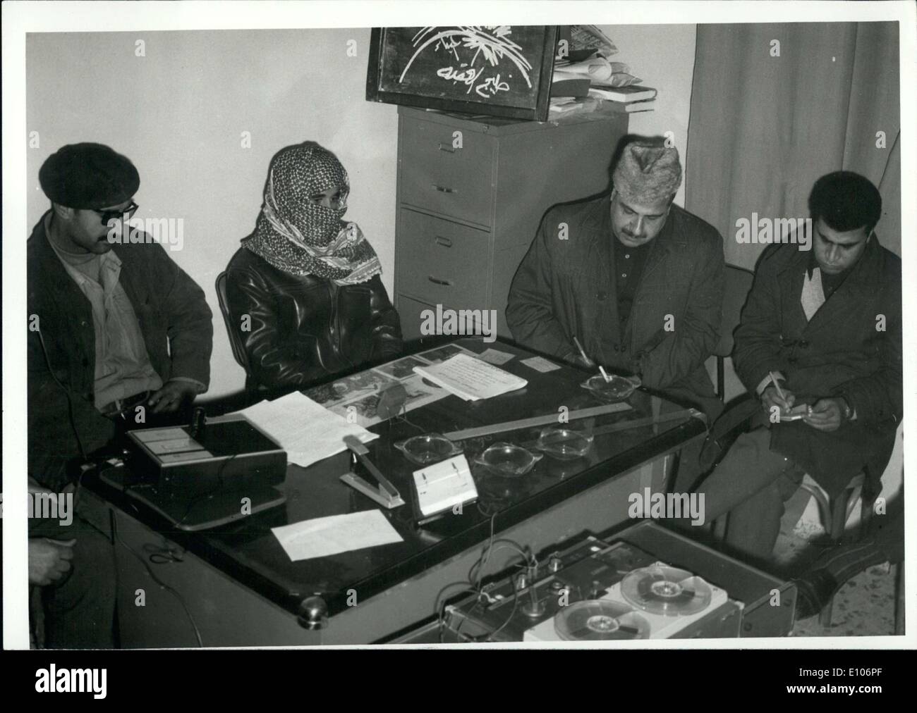 Jan. 25, 1970 - Second to the left - Abu Ramez the Palestinian commando ...