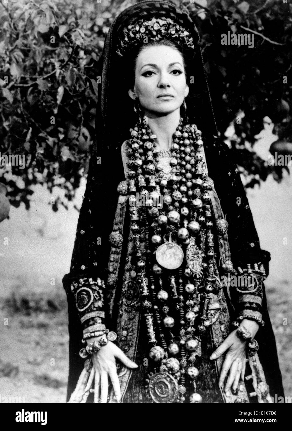 Opera Singer Maria Callas in costume Stock Photo - Alamy