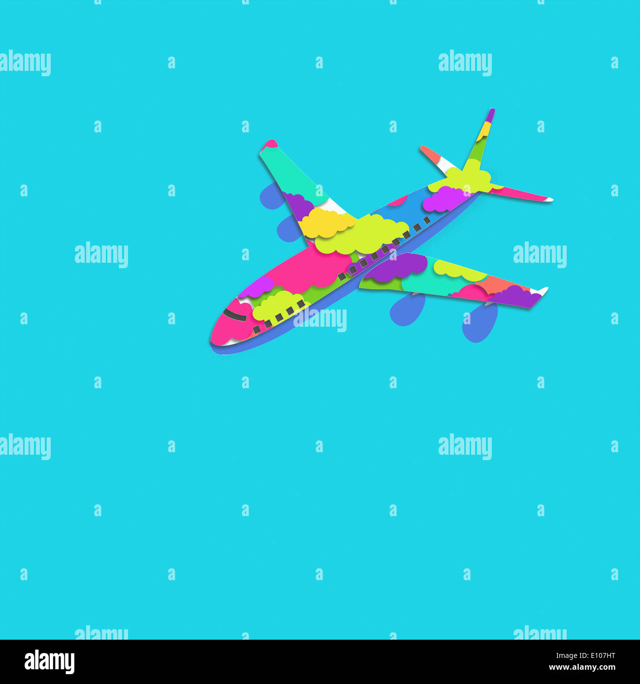 a plane made out of clouds Stock Photo - Alamy