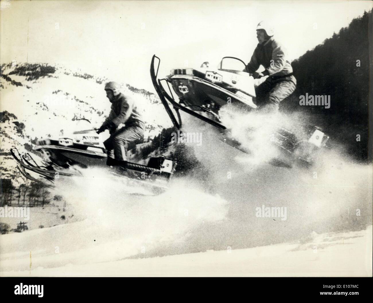 Feb. 03, 1970 - Snow Scooters at full speed: The first snow scooter ...