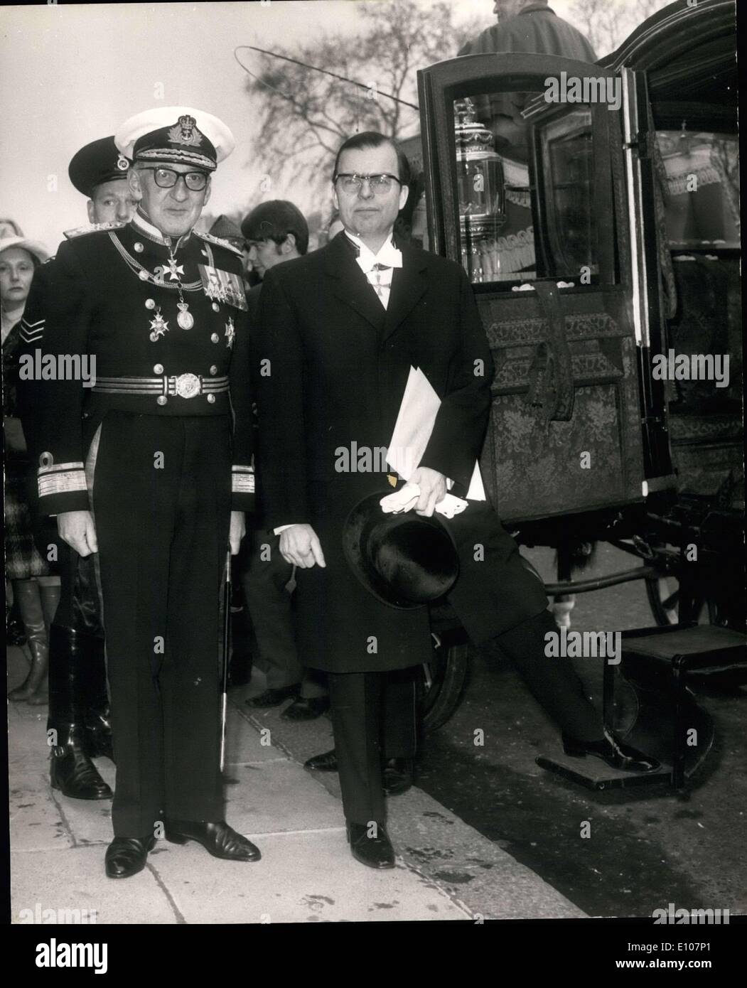 Feb. 11, 1970 - New German Ambassador Presents credentials. Herr Karl ...