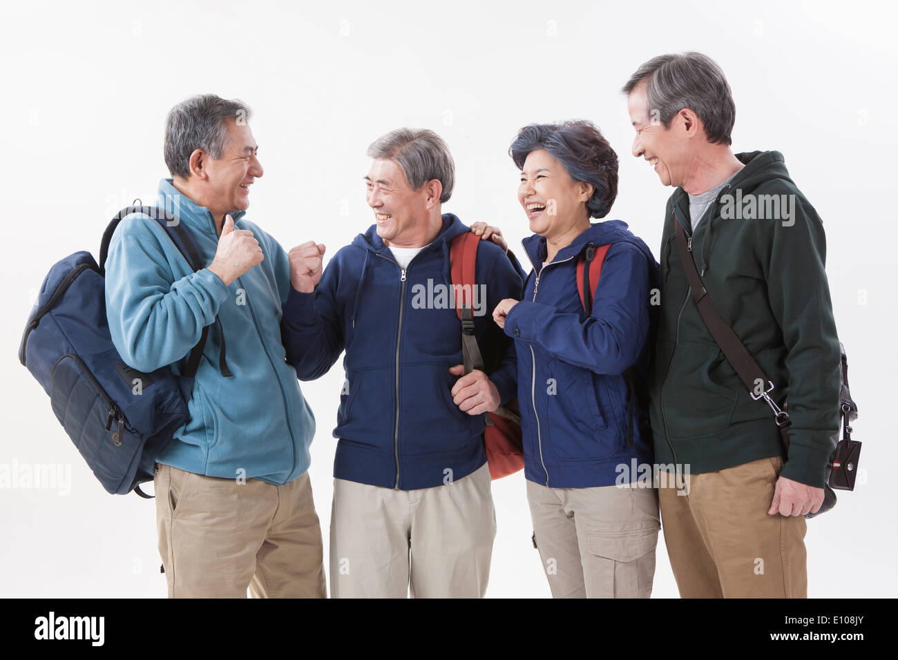 Three men one woman hi-res stock photography and images - Alamy