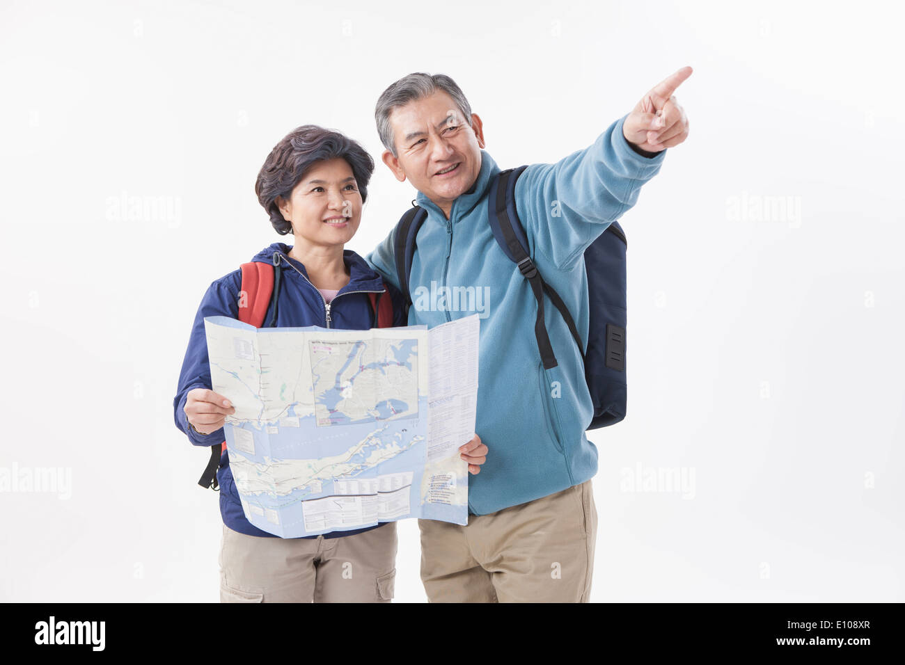 Man pointing at map hi-res stock photography and images - Alamy