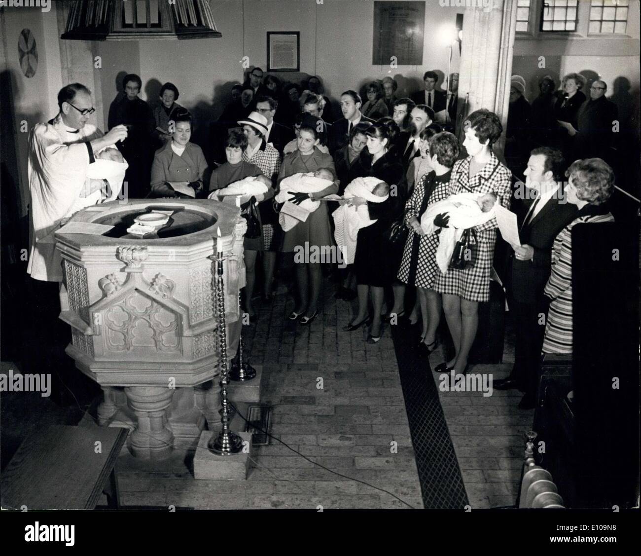 Mar. 17, 1970 - Christening of the Hanson Quins.: The Hanson Quins ...
