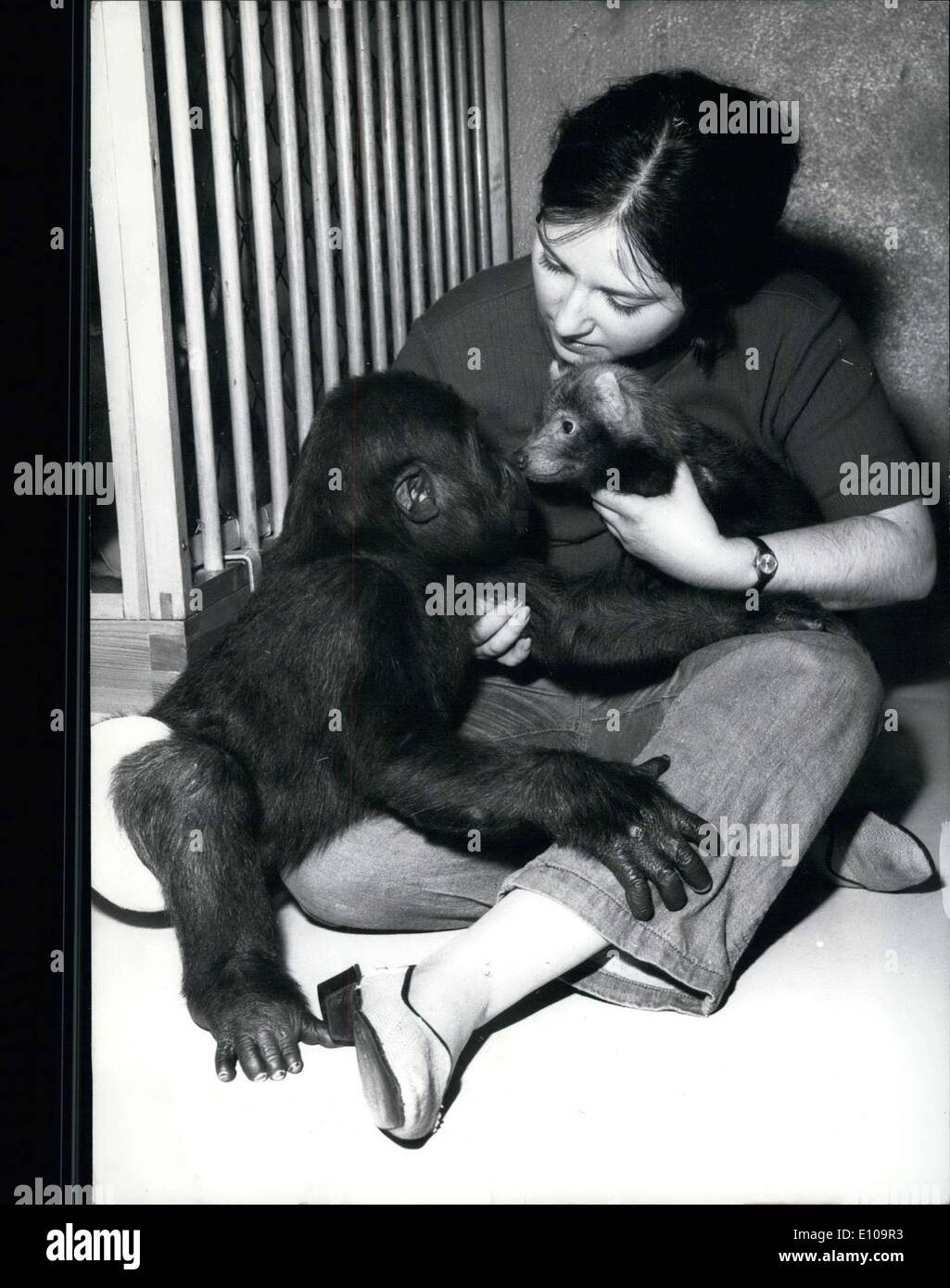 Mar. 28, 1970 - Pictured here is animal caretaker Gerda Schwarz at the ...